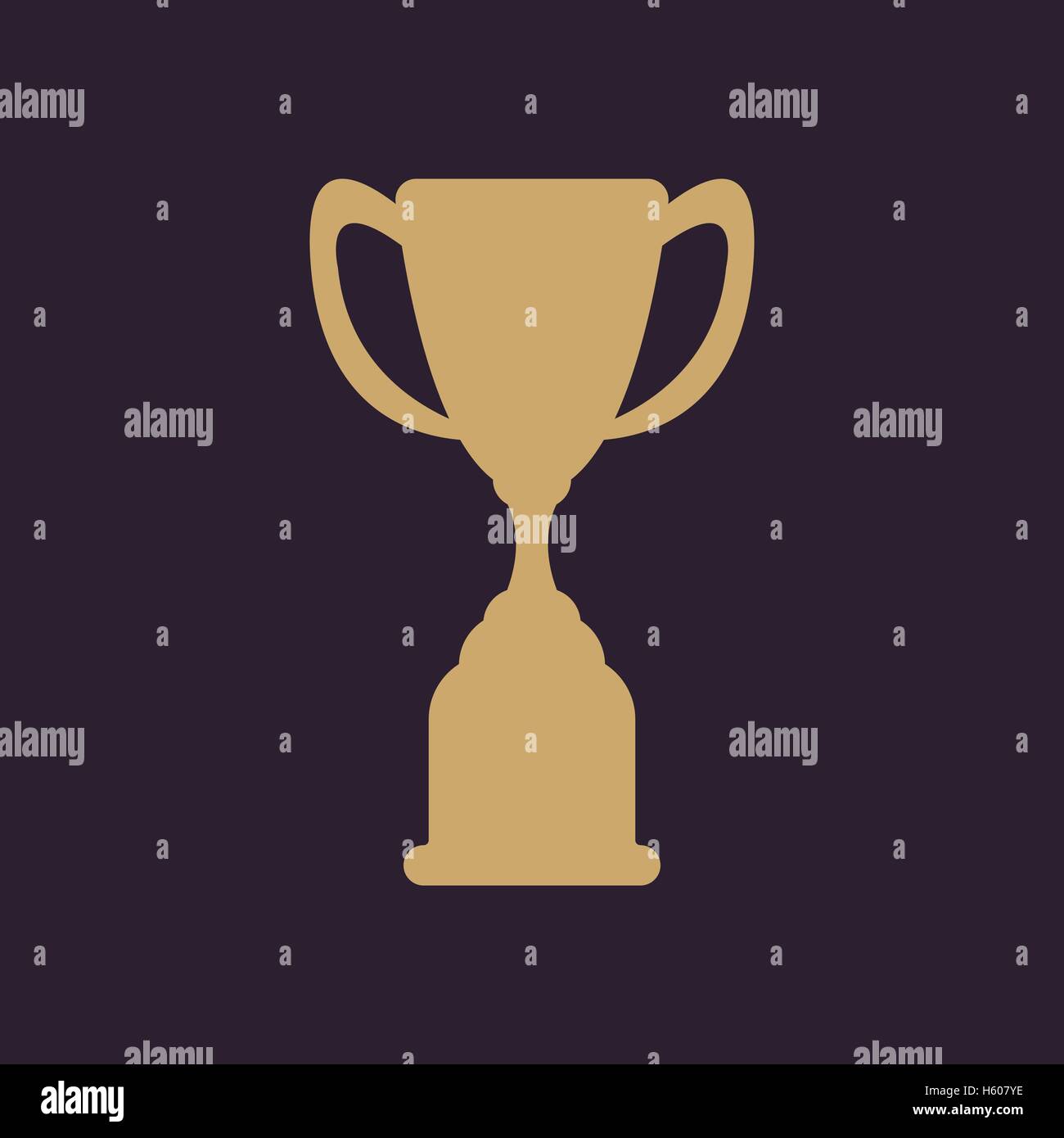 The goblet icon. Achievement symbol. Flat Stock Vector Image & Art - Alamy
