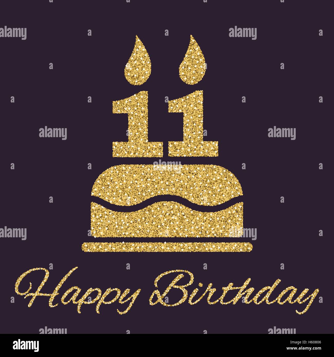 Number icon logo eleven sign hi-res stock photography and images - Alamy