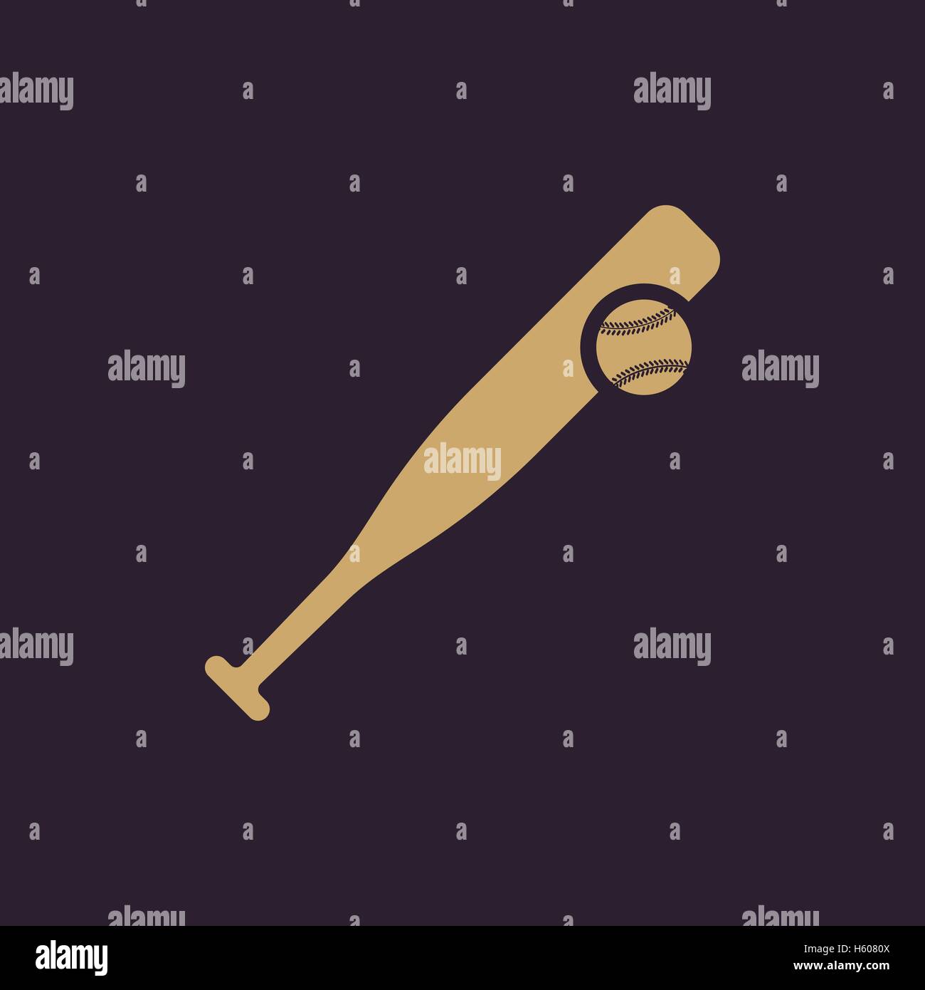 Baseball game icon hi-res stock photography and images - Alamy