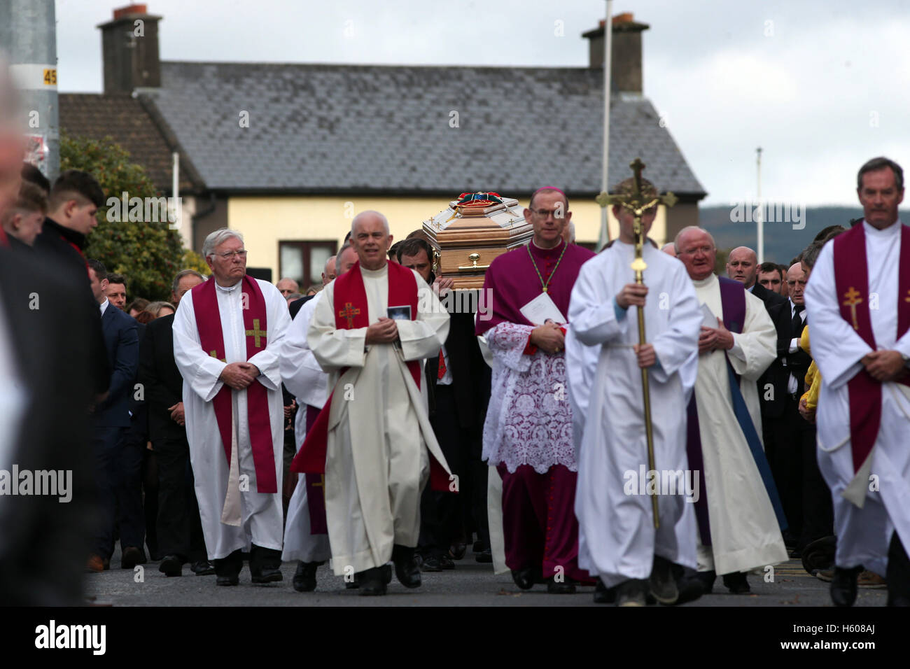 The coffin of Anthony Foley is shouldered from St Flannan's church in ...