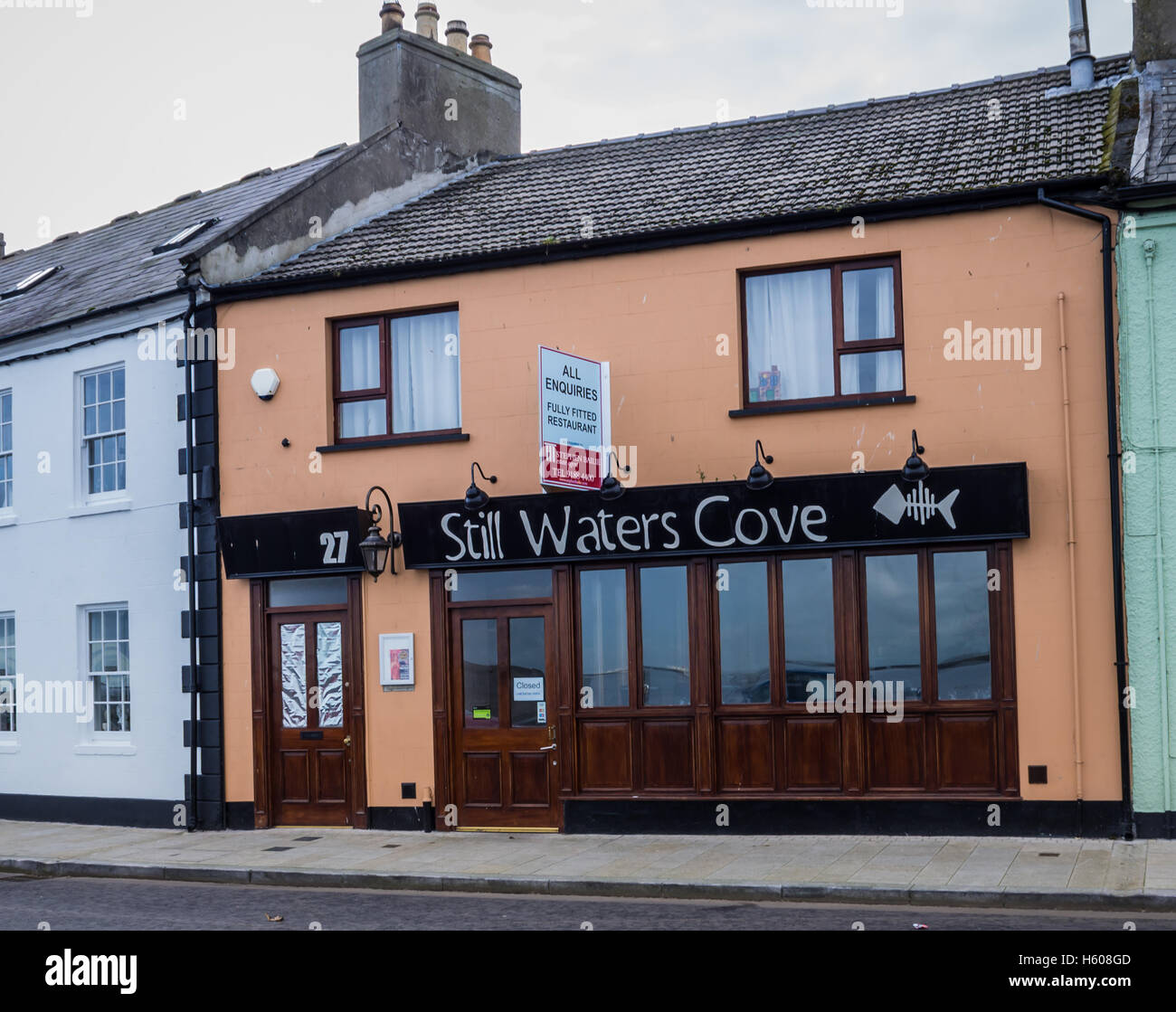 Still Waters Cove restaurant in Donaghadee Stock Photo - Alamy