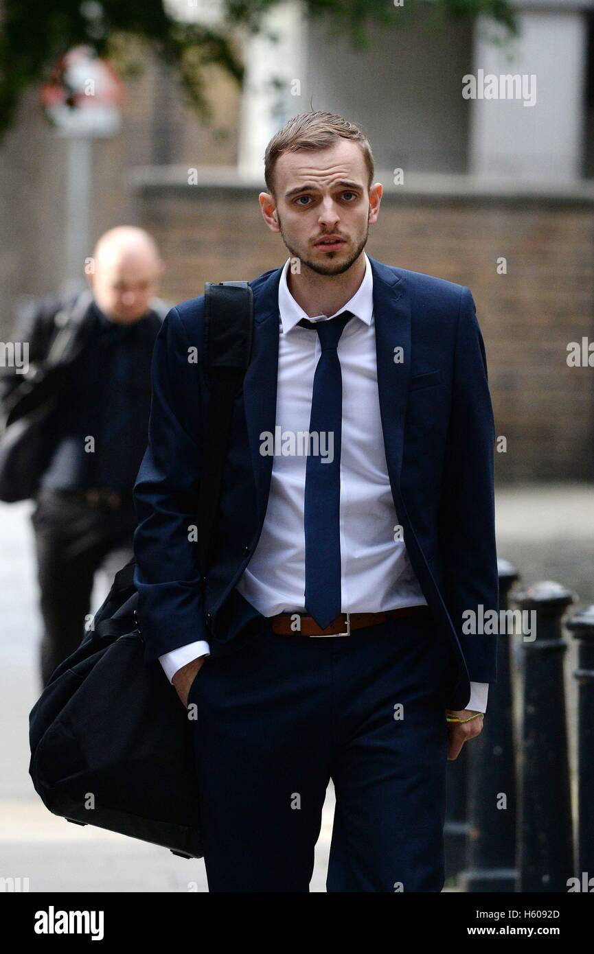 Sebastian Clark-Darby arrives at Blackfriars Crown Court, London, where ...