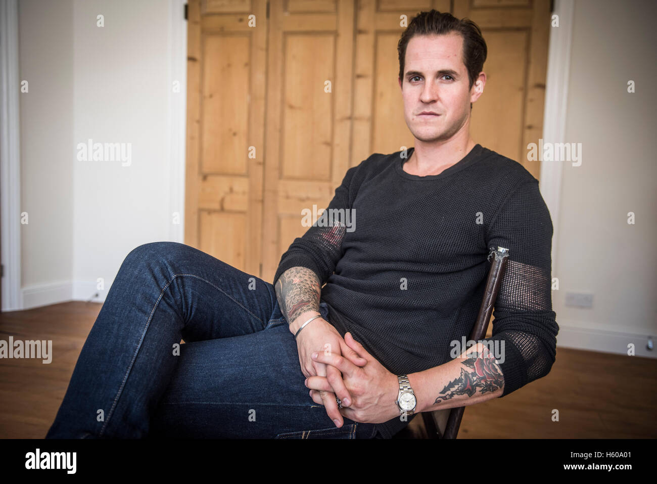 UK TV presenter, historian and writer Dan Jones pictured at his home in ...
