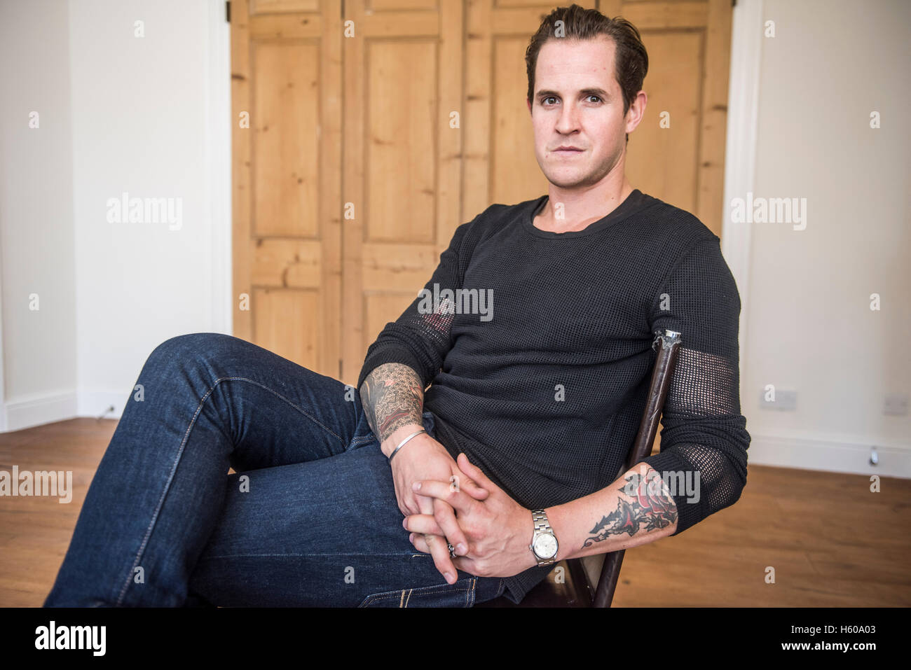 UK TV presenter, historian and writer Dan Jones pictured at his home in ...