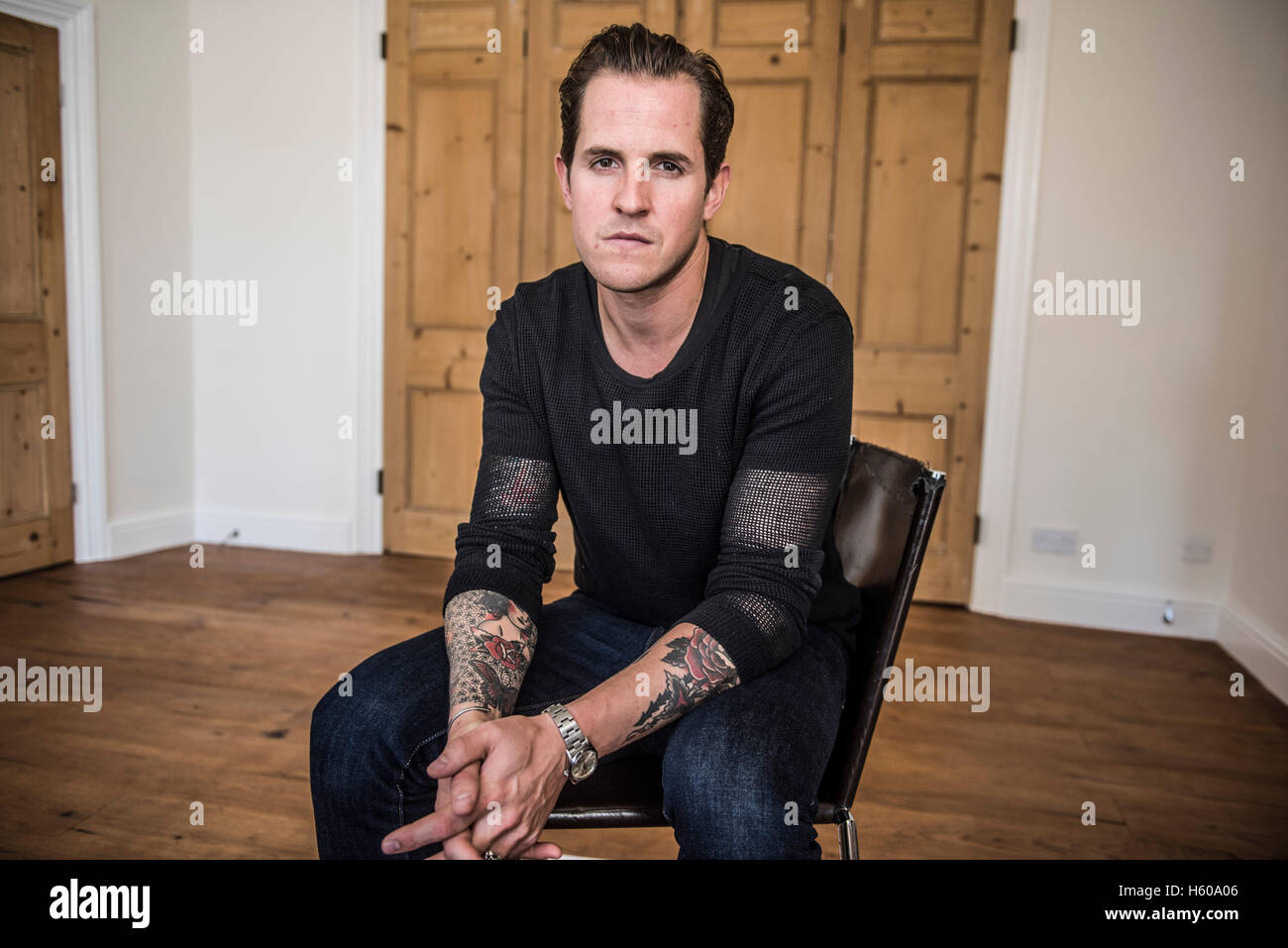 UK TV presenter, historian and writer Dan Jones pictured at his home in ...