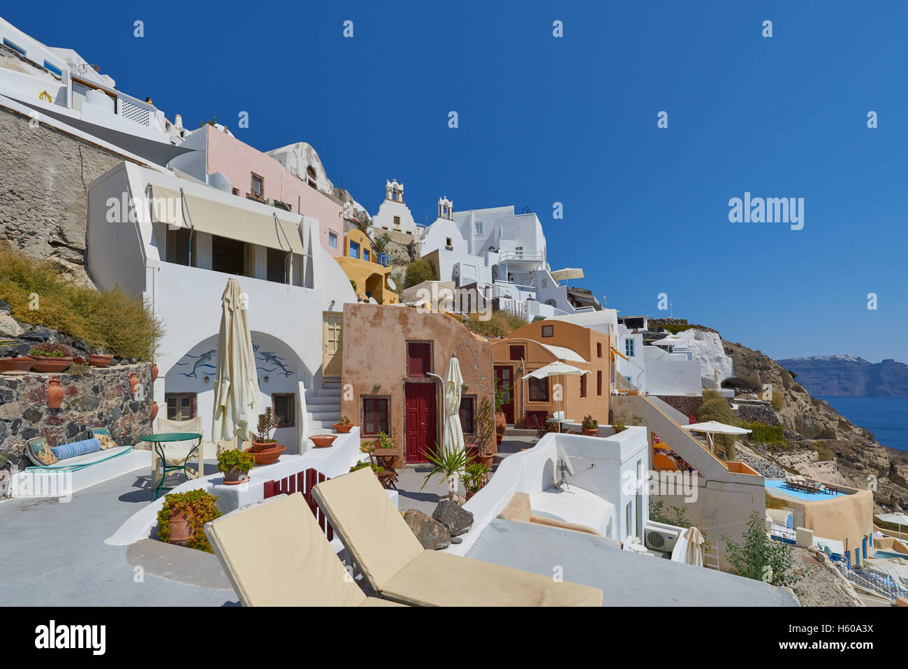 Beautiful Oia village , Santorini Stock Photo - Alamy