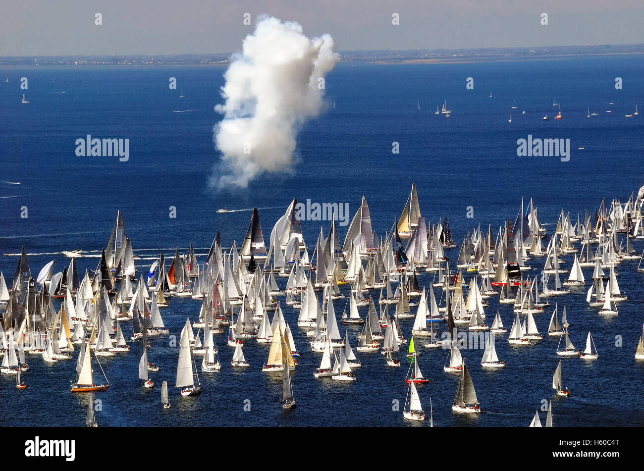 Trieste, Italy. October 9th, 2016. 48th edition of the Barcolana ...