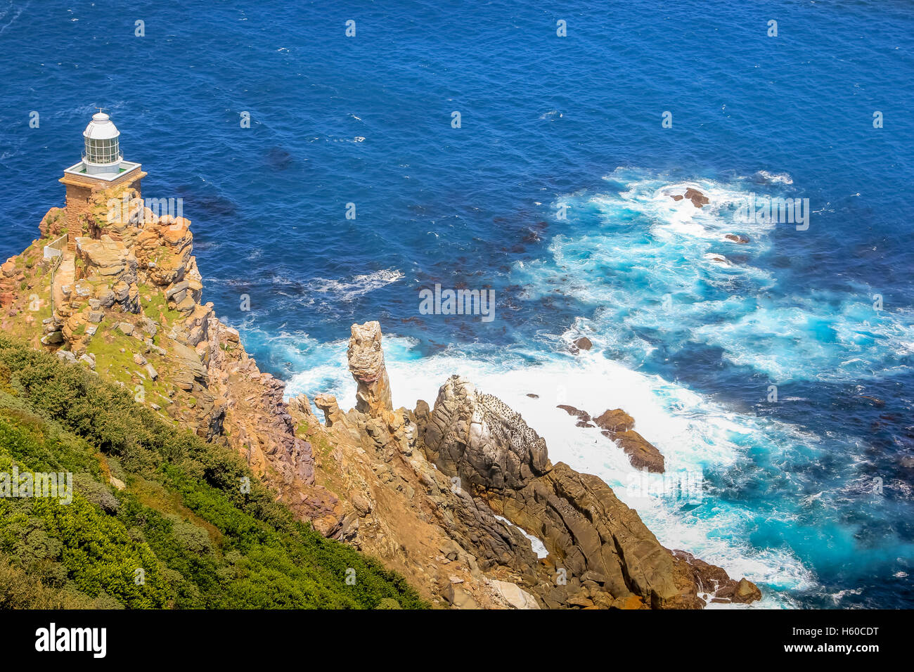 New lighthouse of Cape Point Stock Photo - Alamy