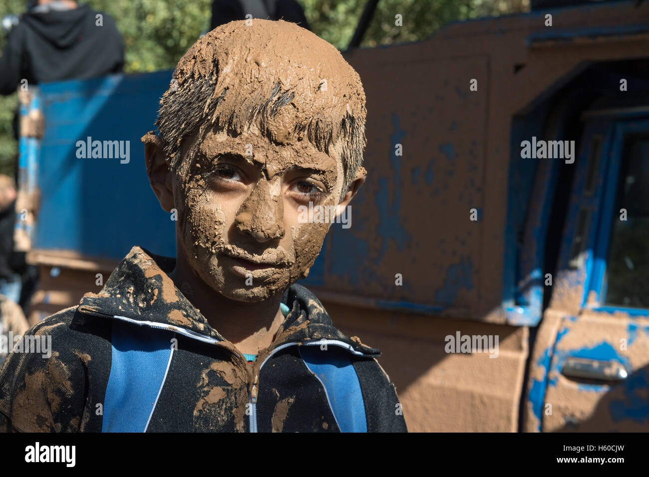 Boy covered mud hi-res stock photography and images - Alamy