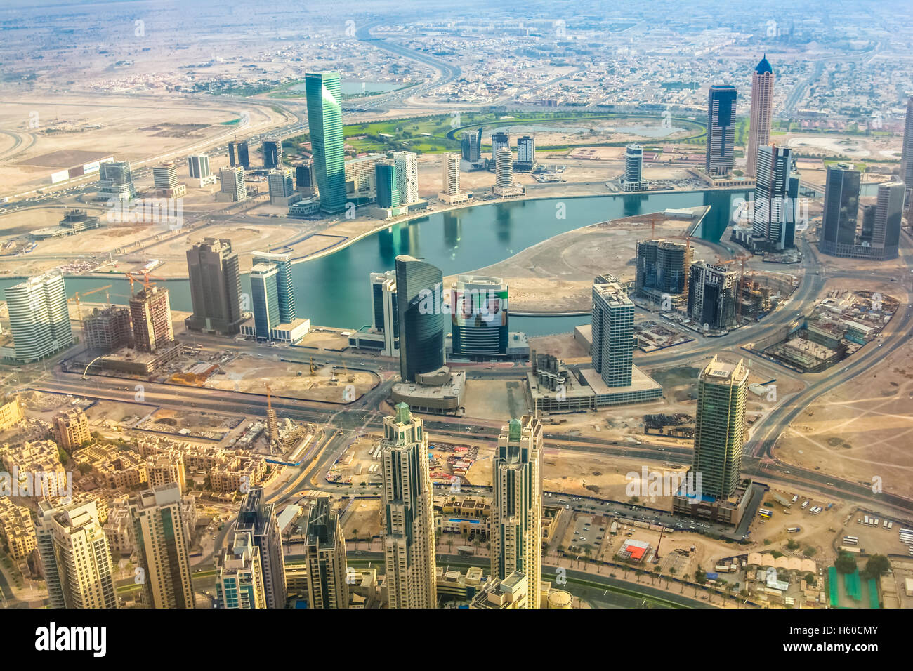 Dubai aerial view hi-res stock photography and images - Alamy