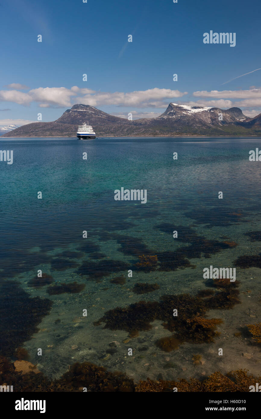 Bognes ferry terminal for the short trip to Skarberget and Narvik. Mix ...