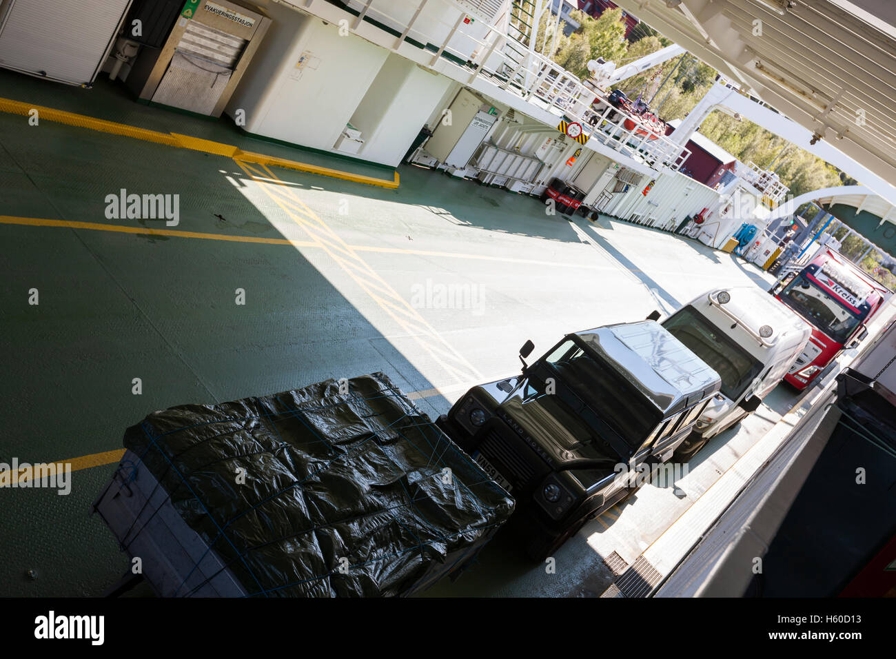 Bognes ferry terminal for the short trip to Skarberget and Narvik. Mix ...