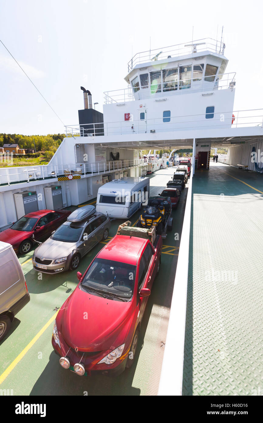 Bognes ferry terminal for the short trip to Skarberget and Narvik. Mix ...