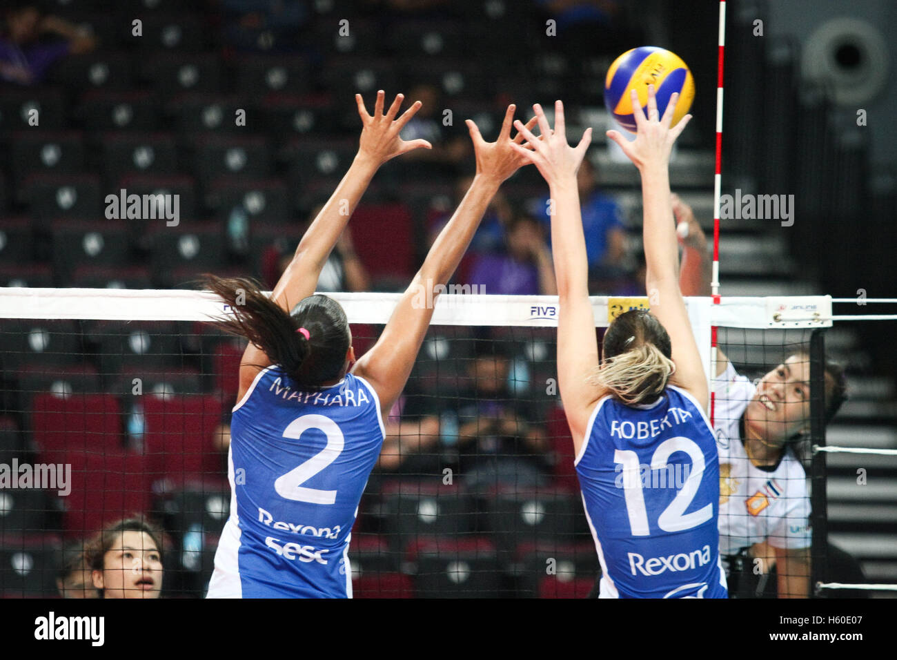 Pasay, Philippines. 22nd Oct, 2016. Team Rexona Sesc wins over Bangkok ...