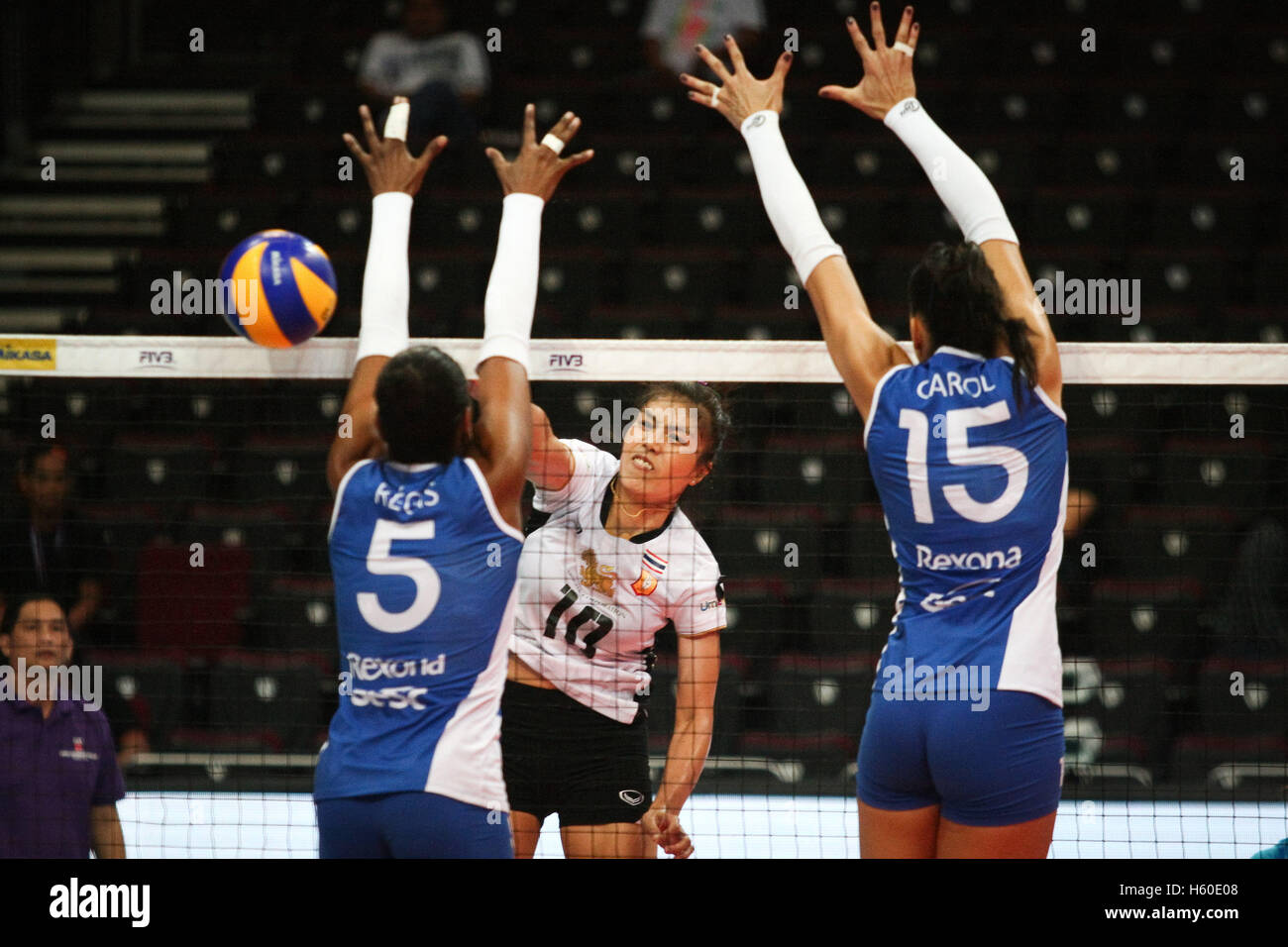 Pasay, Philippines. 22nd Oct, 2016. Team Rexona Sesc wins over Bangkok ...