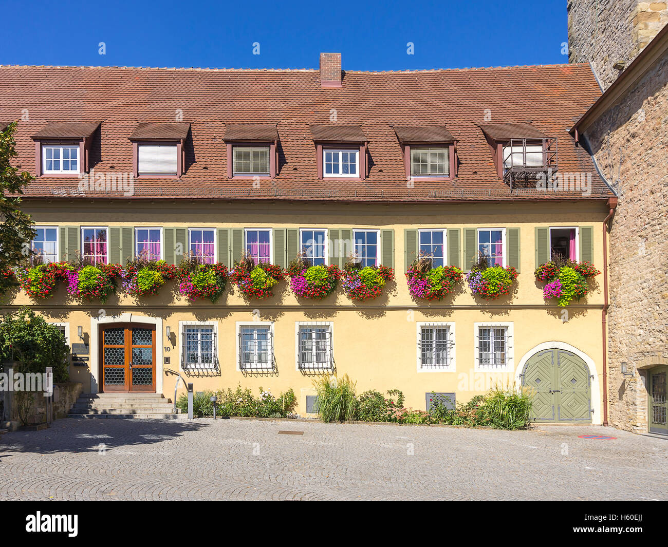 Grafenburg Castle and todays town hall, Lauffen am Neckar, Baden ...