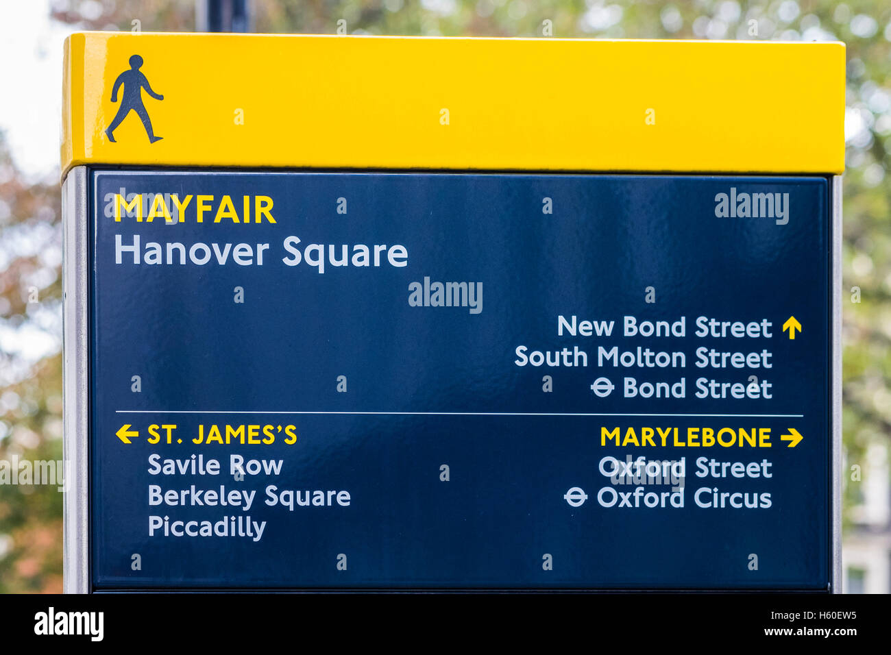 Hanover Square, Mayfair sign, London, England, U.K Stock Photo - Alamy