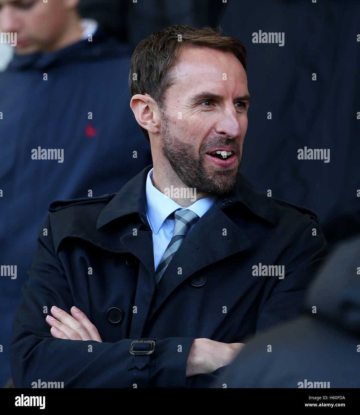 England caretaker manager Gareth Southgate in the stands before the ...