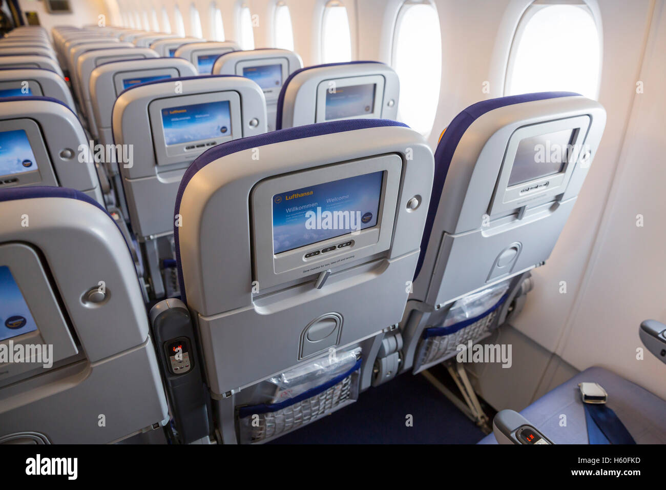 Airbus a380 interior hi-res stock photography and images - Alamy