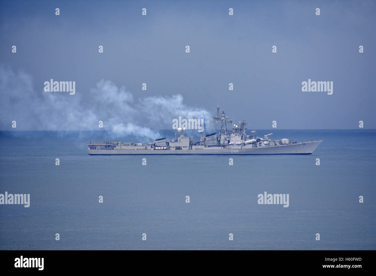 Destroyer warship of Indian Navy Stock Photo - Alamy