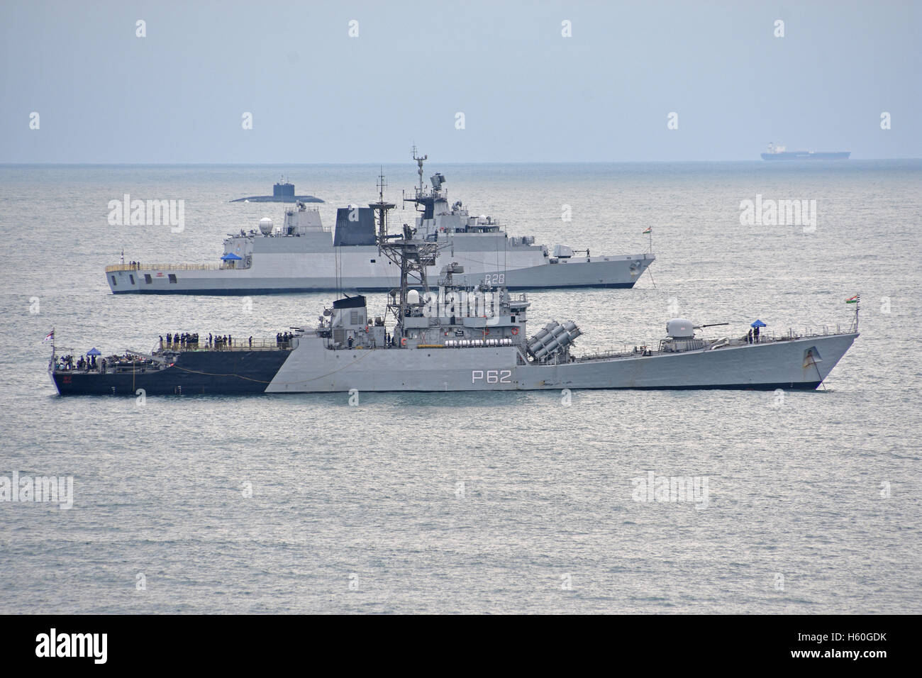Indian Navy warships patrolling in the Bay of Bengal Stock Photo - Alamy