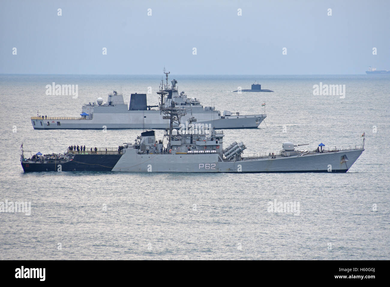 Indian Navy warships patrolling in the Bay of Bengal Stock Photo - Alamy