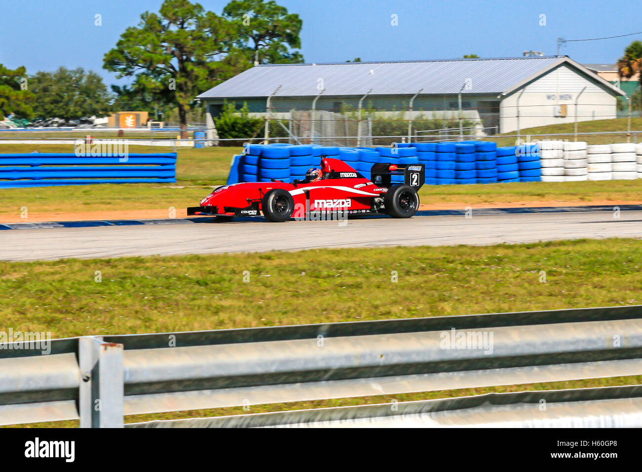 Formula Racing cars at the Sebring International Raceway in Florida ...