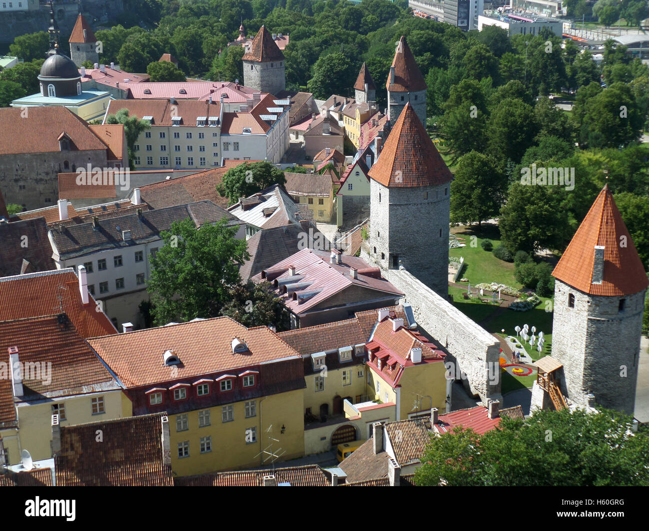 Tallinn Old City Walls and the Medieval Towers, Estonia, UNESCO World ...