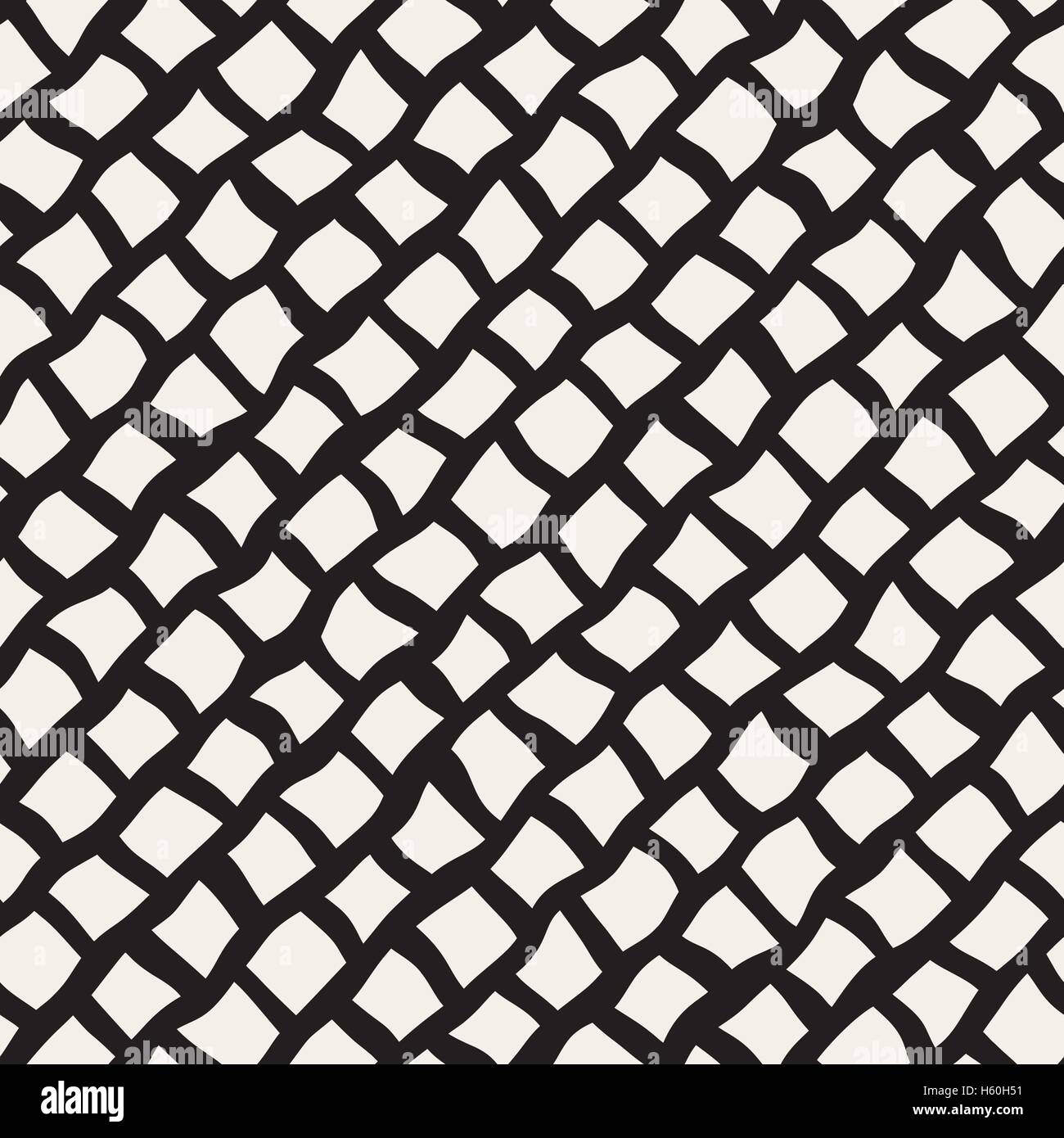 Vector Seamless Black and White Hand Drawn Diagonal Rectangles Lines ...