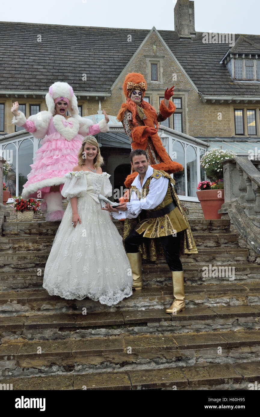 Cinderella Pantomime Press Photo Shoot Stock Photo - Alamy