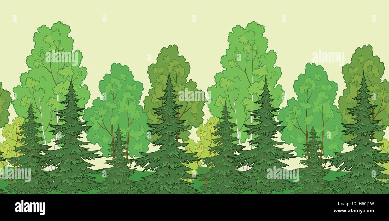 Seamless background, forest Stock Vector Image & Art - Alamy