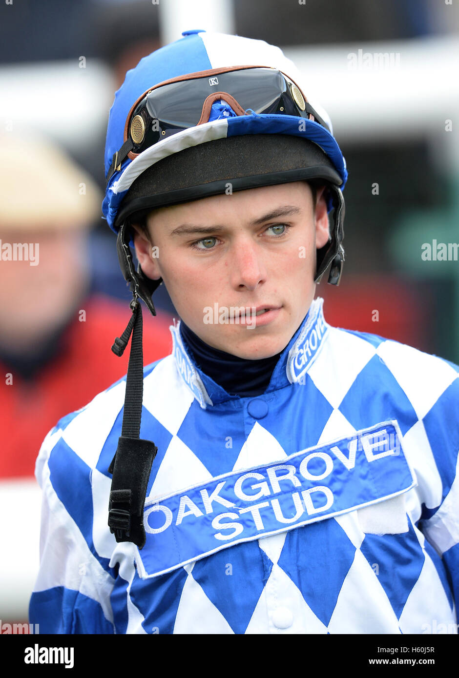 Jockey Kieran Shoemark at Doncaster Racecourse Stock Photo - Alamy