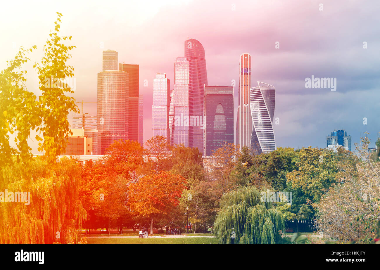 Beautiful buildings skyscraper Stock Photo - Alamy