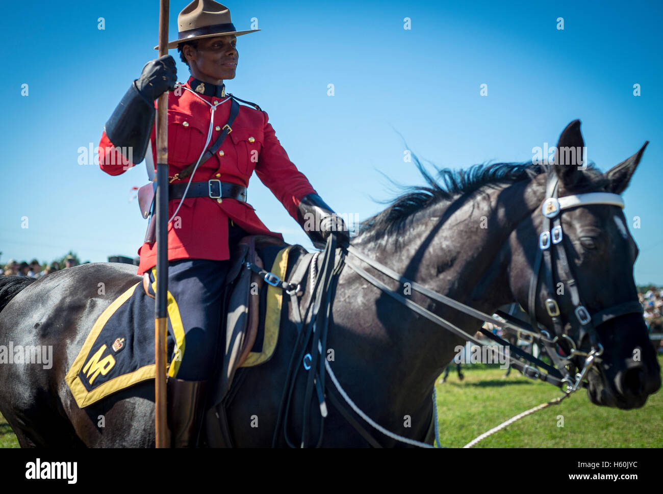 Mountie riding a horse hi-res stock photography and images - Alamy