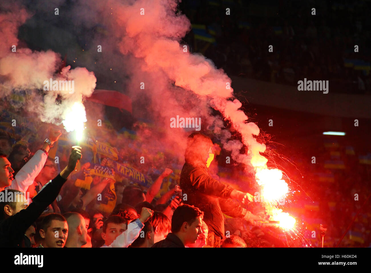 Football ultras flares hi-res stock photography and images - Alamy