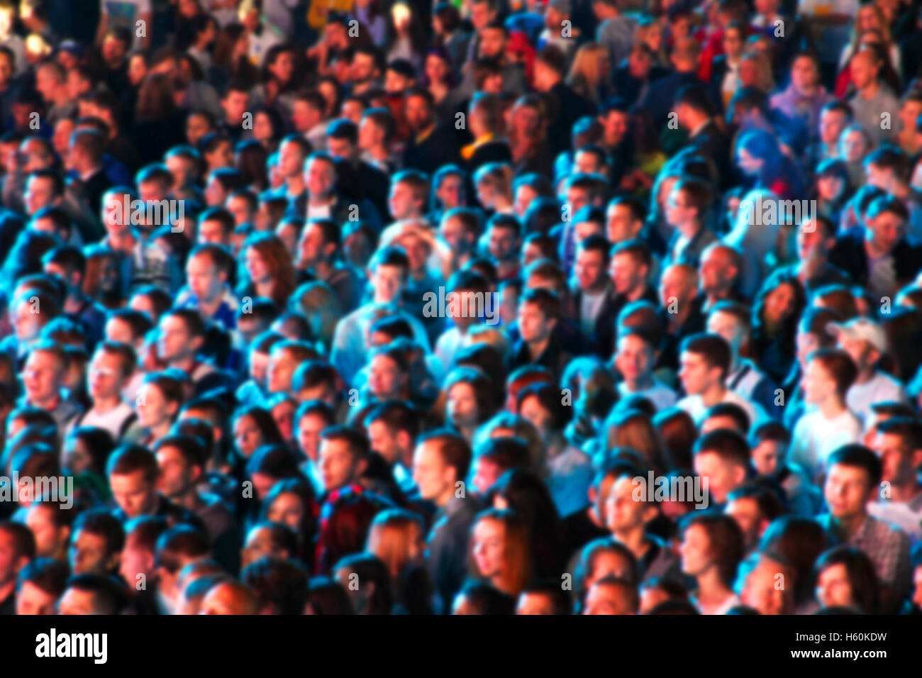 Blurred Background Crowd People Stadium High Resolution Stock ...