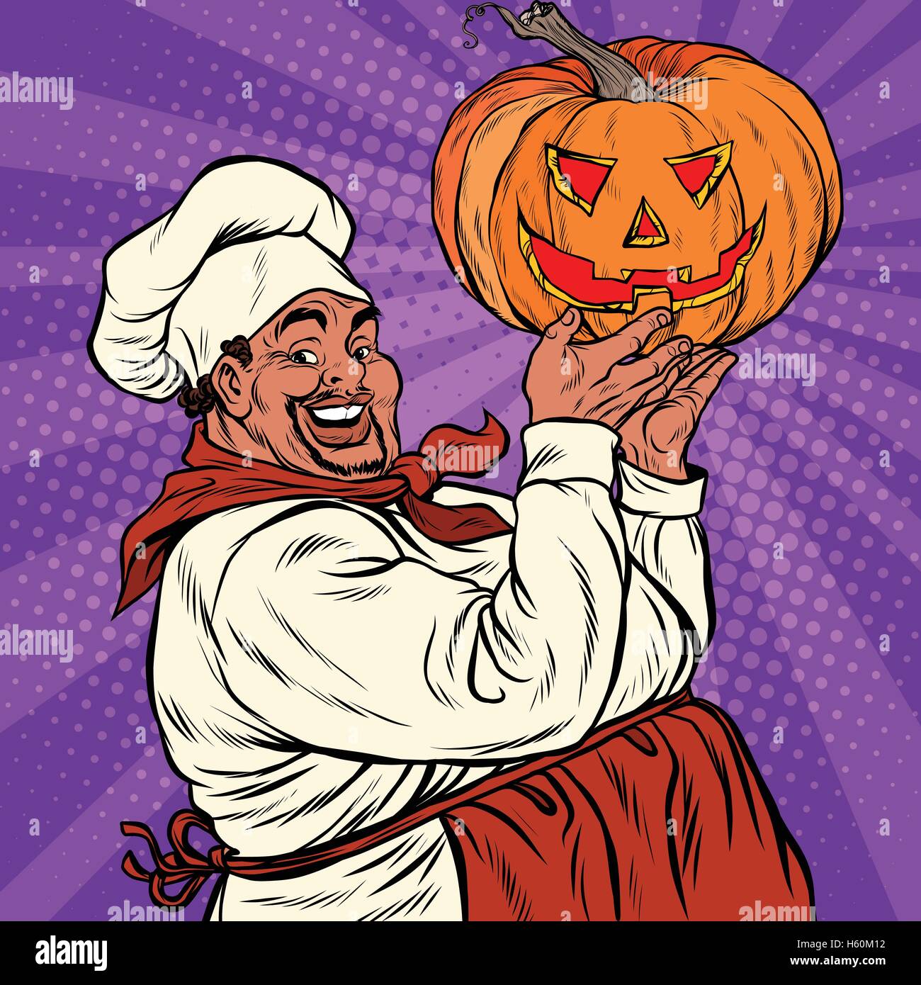 Chef restaurant african american Stock Vector Images - Alamy