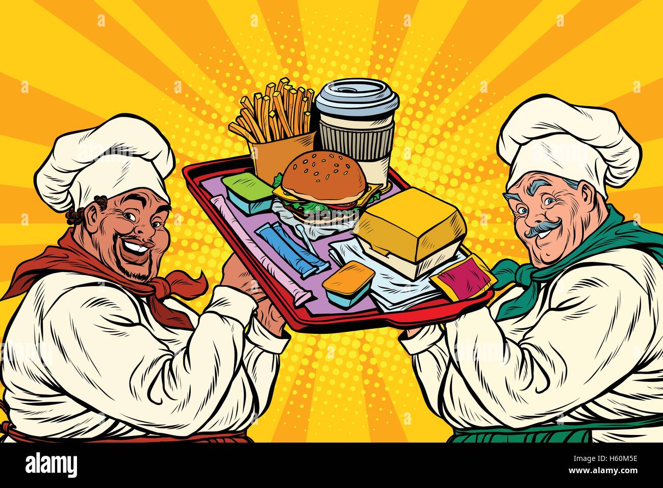 American fast food dishes Stock Vector Images - Alamy