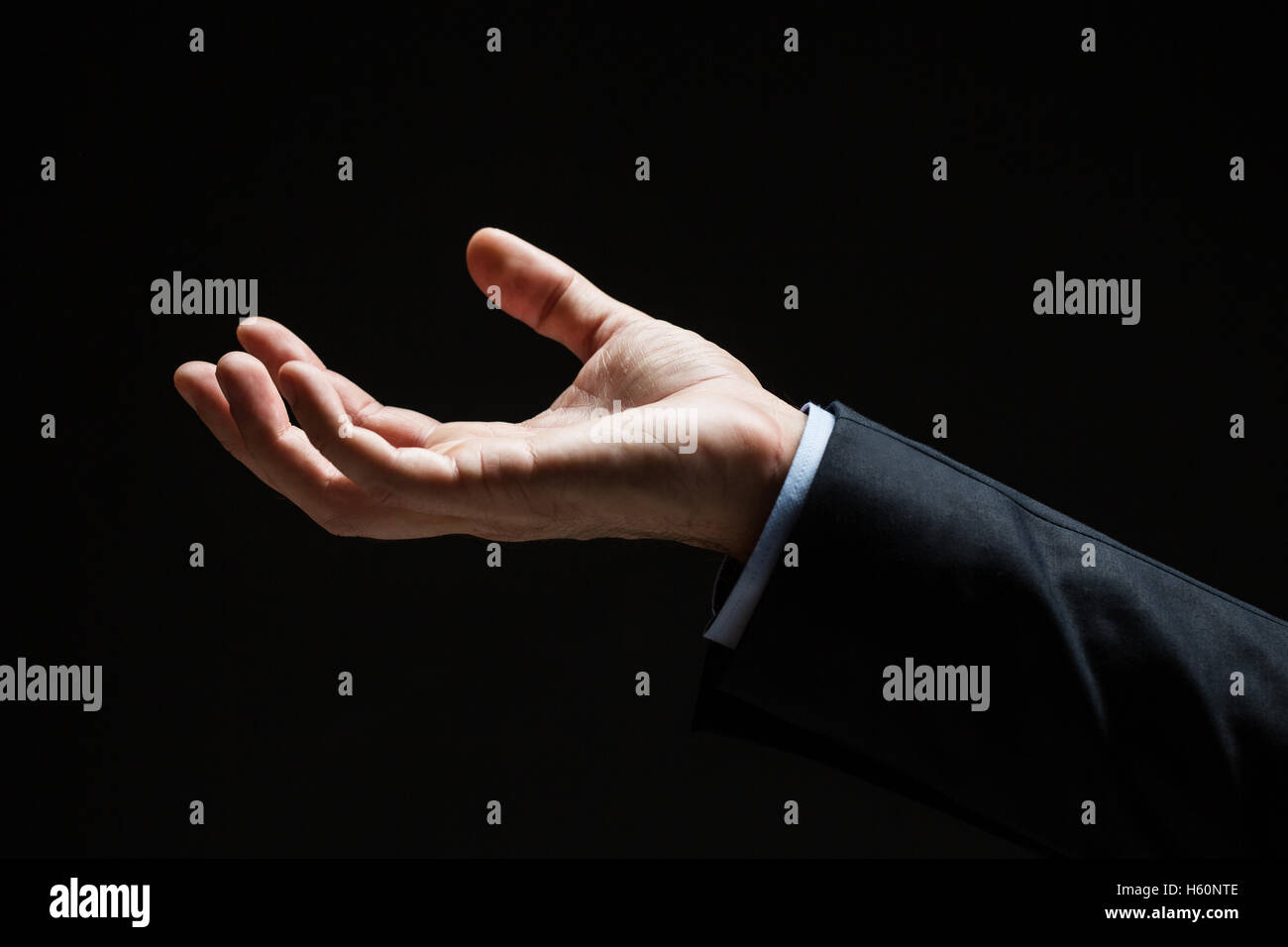 Empty cupped hand hi-res stock photography and images - Alamy