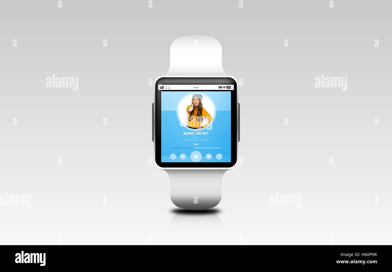 Smartwatch music player app hi-res stock photography and images - Alamy