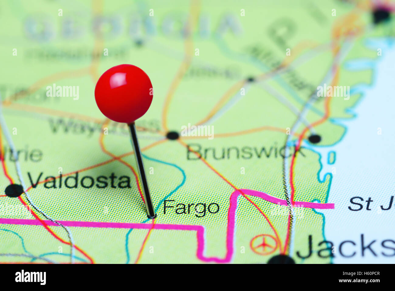 Fargo map hi-res stock photography and images - Alamy