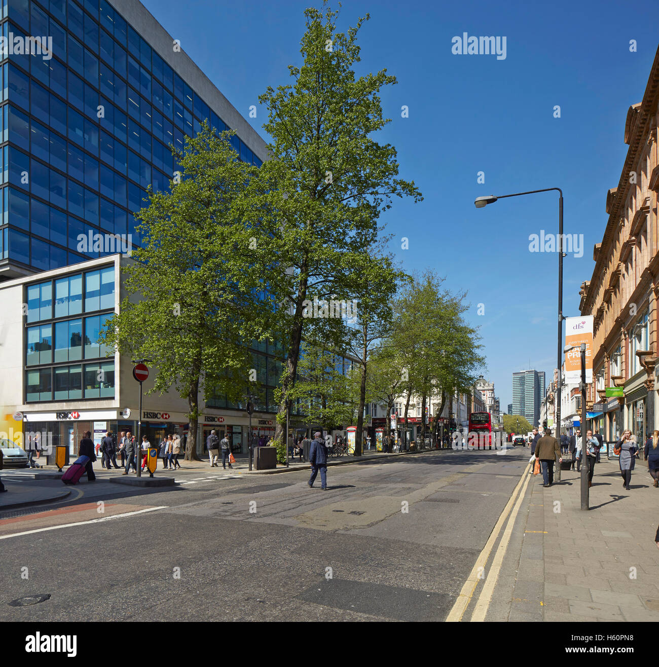 Typical London street scenes around Centre Point and Tottenham Court Rd ...