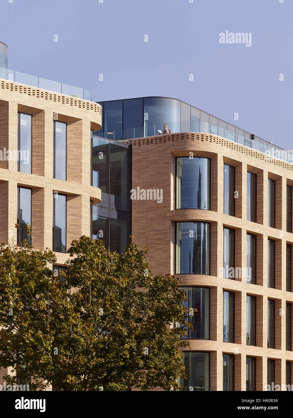 Day roof terrace in use. Turnmill Building, London, United Kingdom ...