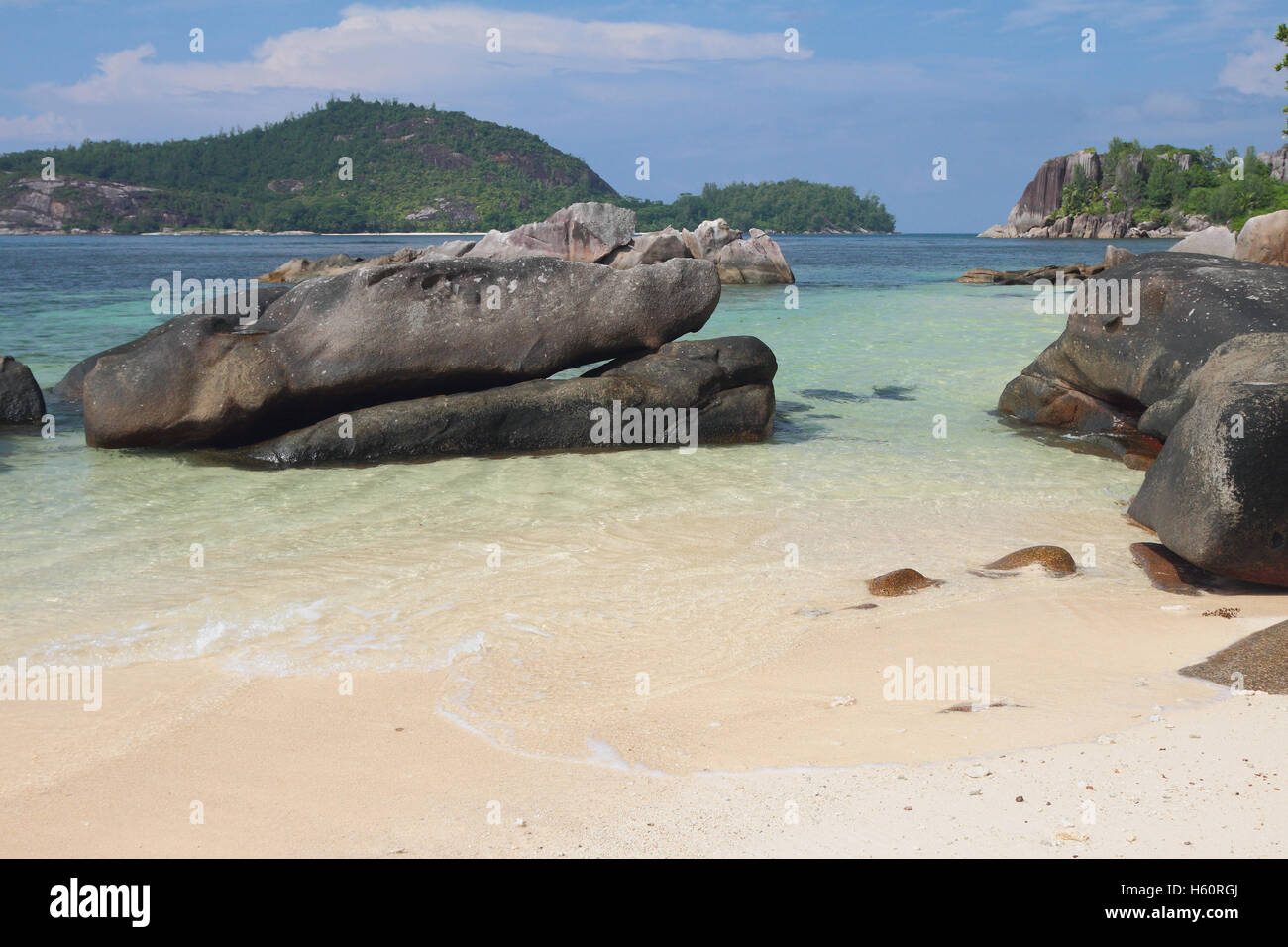 Seychelles, Mahe, Port Glod, gulf Anse Islette Stock Photo - Alamy