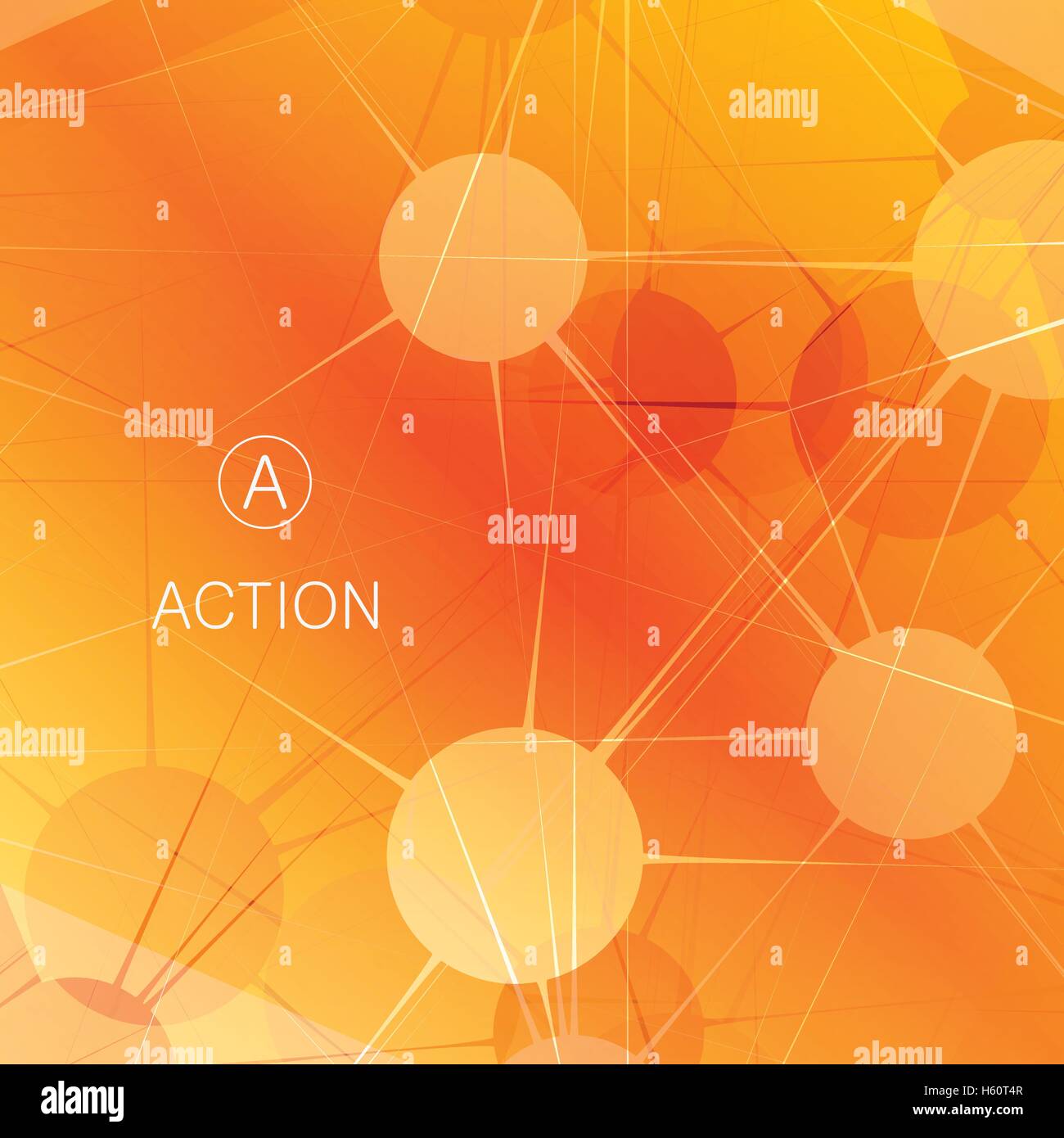 Geometric color molecule background. Connected lines with dots Stock ...