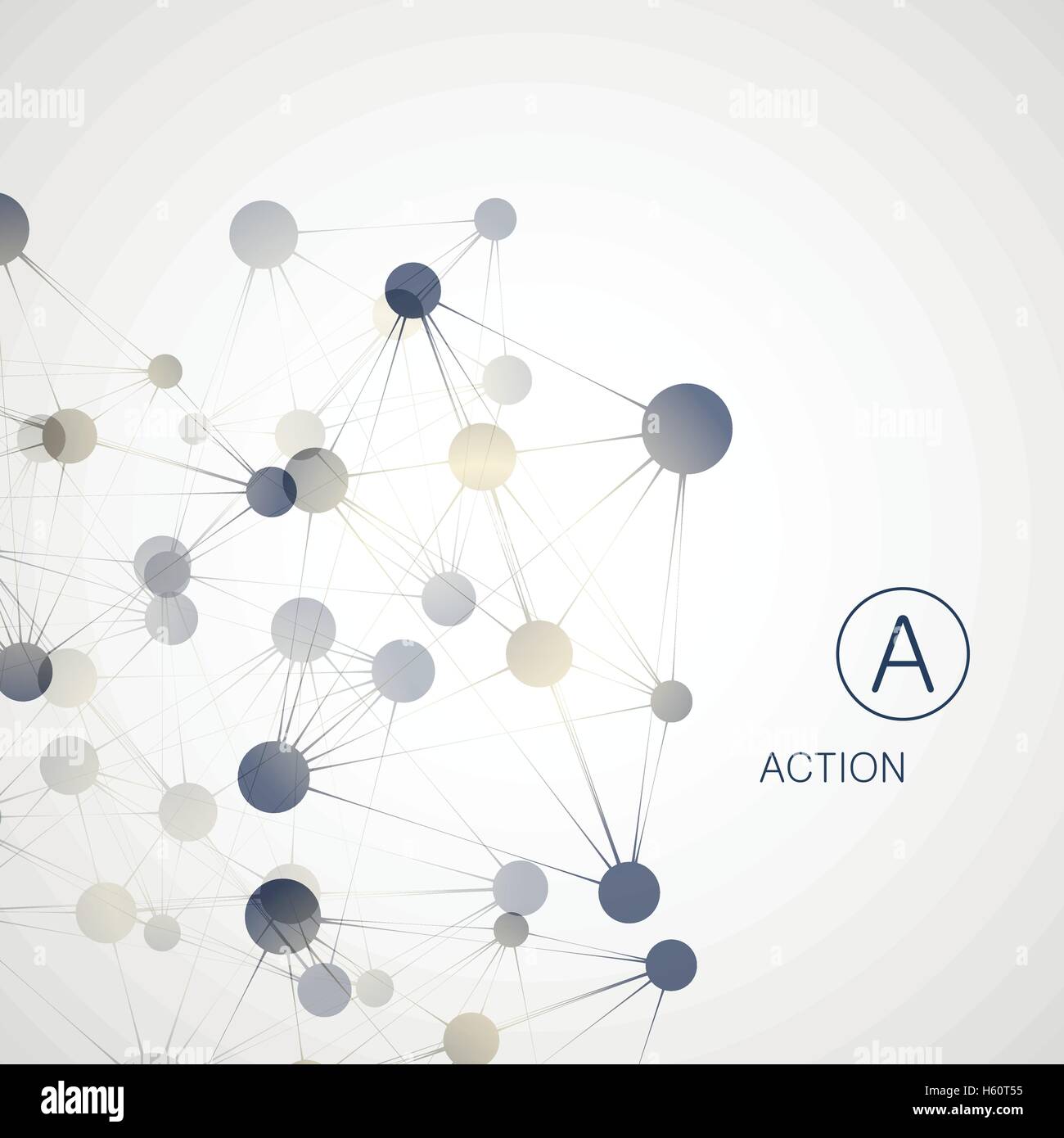 Dynamic Molecule Structure Science And Connection Concept Neurons