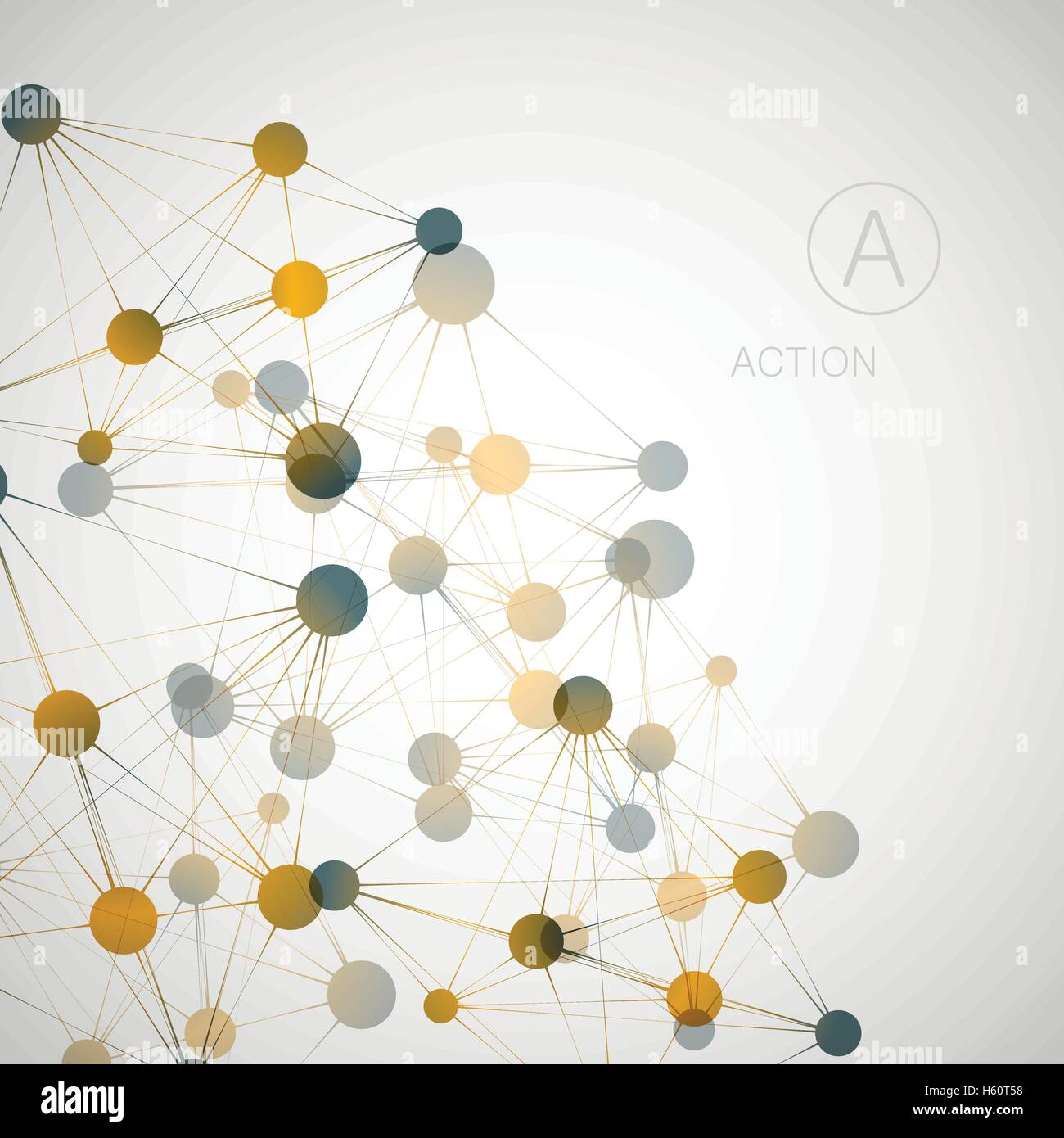 Dynamic Molecule Structure Science And Connection Concept Neurons