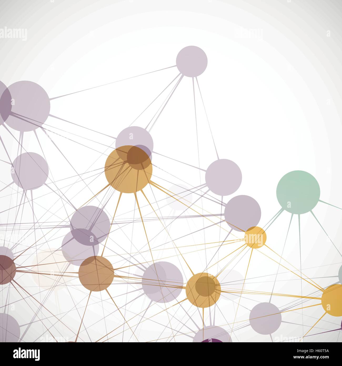 Dynamic molecule structure. Science and connection concept. Neurons ...