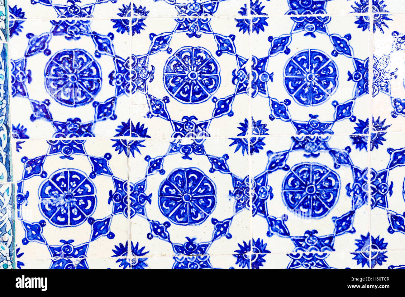 Handmade Turkish Blue Tiles in Istanbul City, Turkey Stock Photo - Alamy