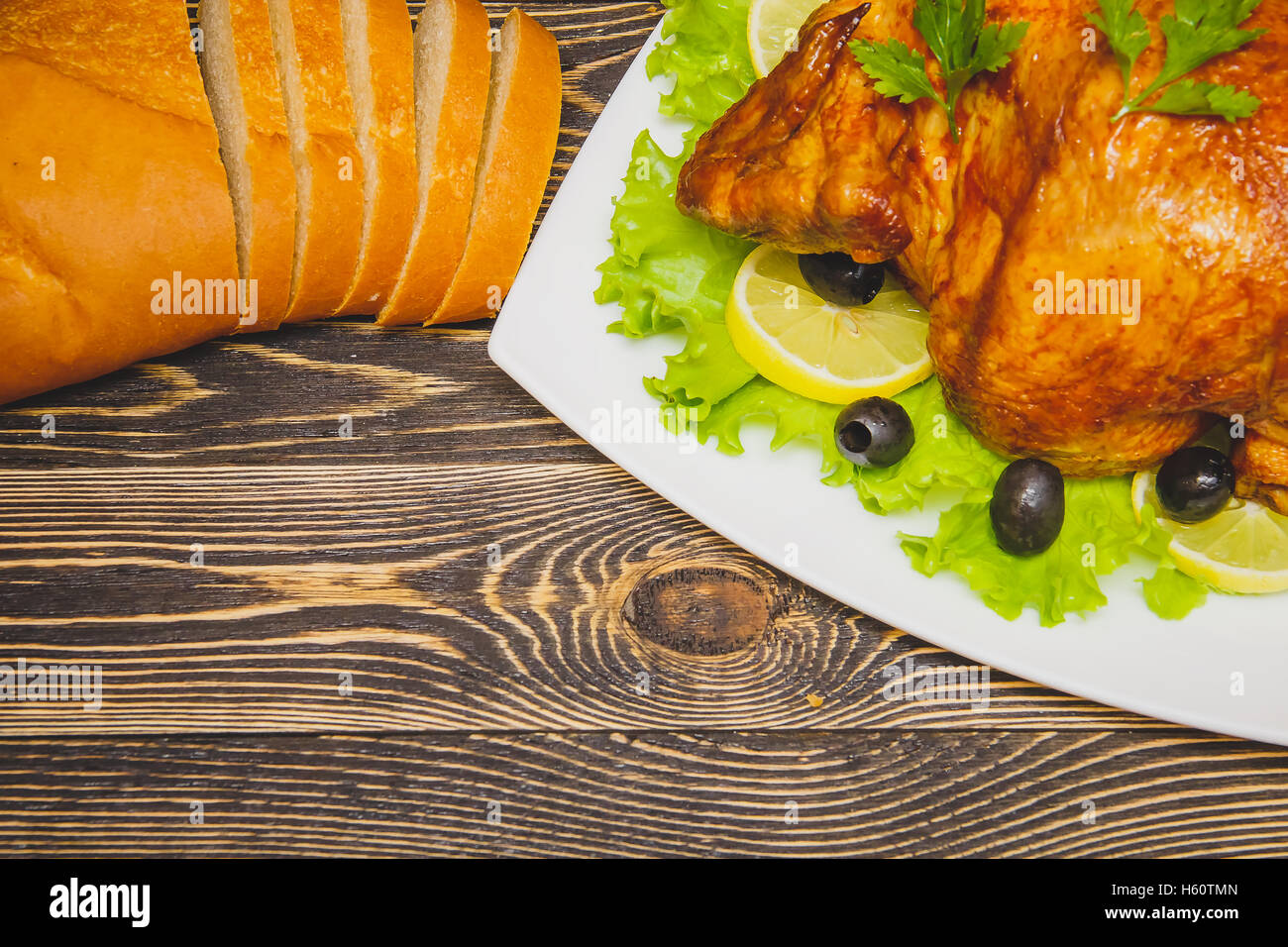 Homemade Roasted Thanksgiving Day Turkey Stock Photo - Alamy